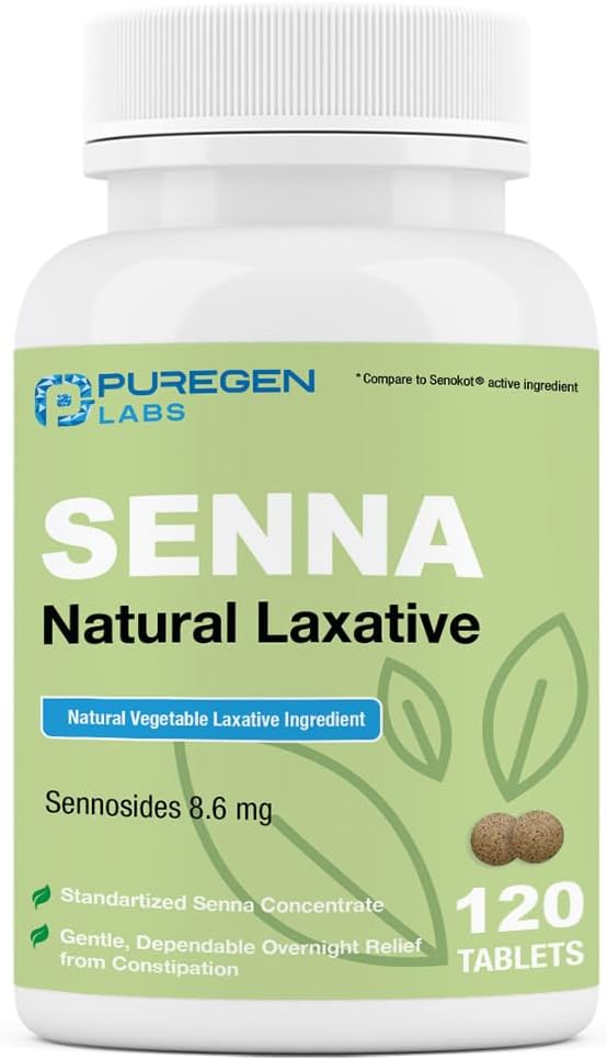 Senna – Natural Sennosides Vegetable Laxative – Puregen Lab