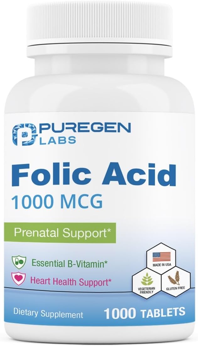 Folic Acid 1000 mcg – Puregen Lab