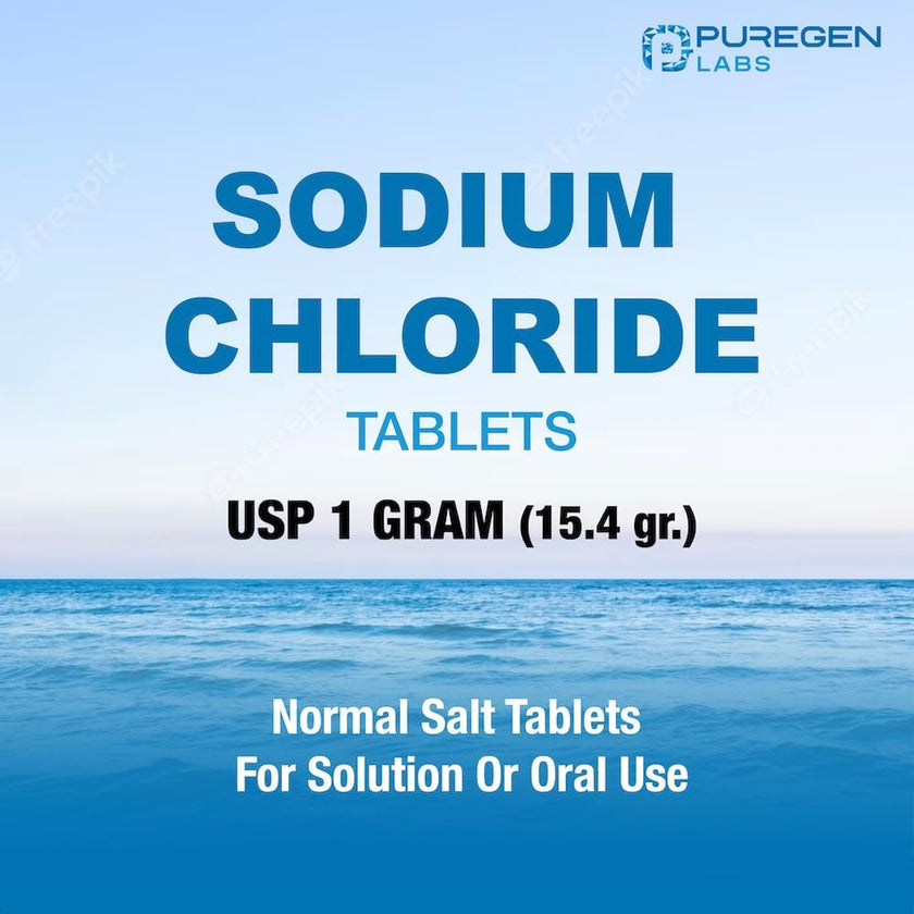 Sodium Chloride Tablets 1 gm (1000 mg) – Puregen Lab